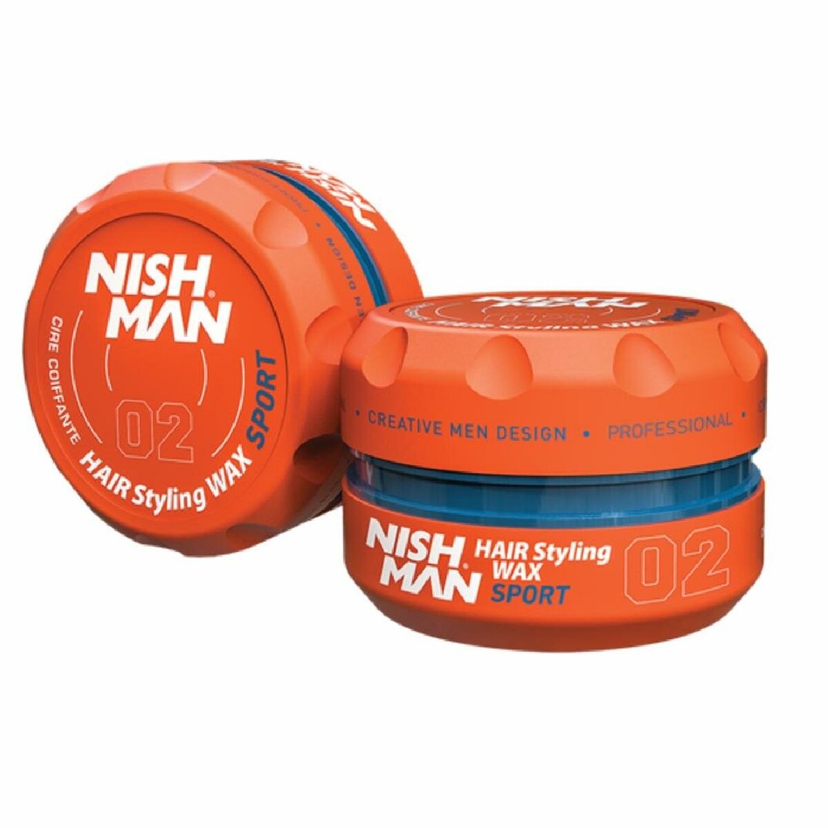 NISHMAN 02 Hair Styling Wax Sport - orange 150 ml XL - NISHMAN German