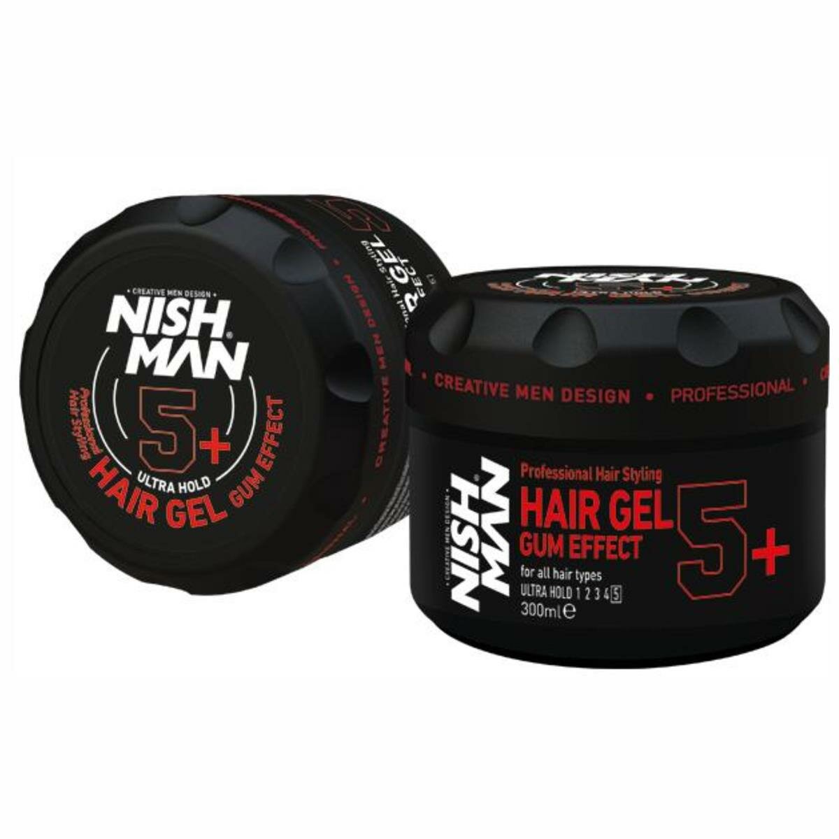 NISHMAN Hair Gel Gum Effect 5 ultra hold 300 ml NISHMAN Germany 9